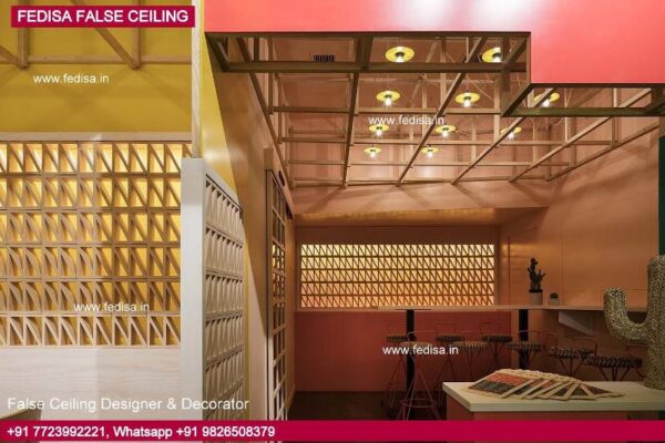 Corridor Gypsum Ceiling Design Dining Hall Pop Design False Ceiling Pop